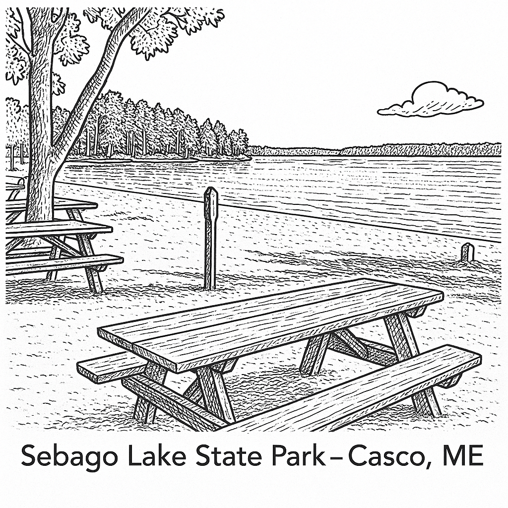 2025 Guide to the Beaches of Sebago Lake – Lake Region Kid's Calendar